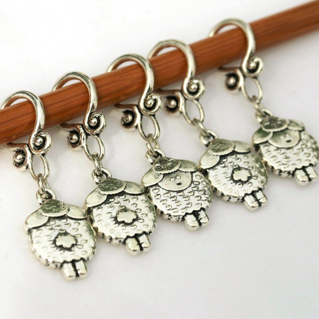 Cute Fat Sheep Stitch Markers | Cupid Falls Farm